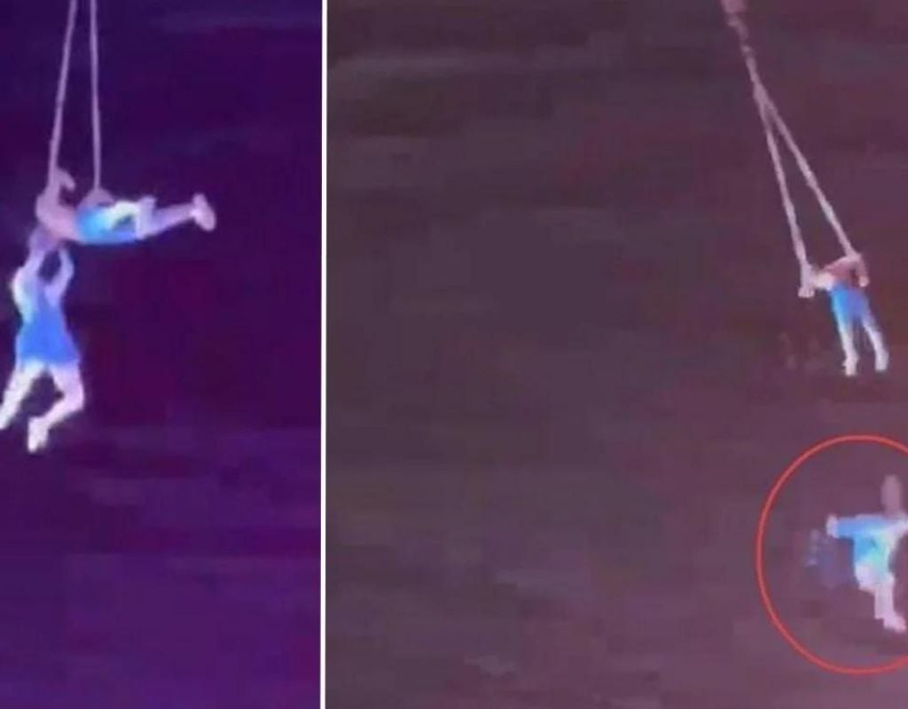 Хорор настап: Кинез ја испушти сопругата додека изведувале точка на трапез